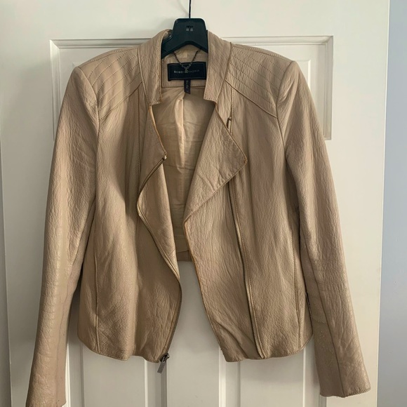 BCBGMaxAzria | Jackets & Coats | Vintage Bcbg Leather Jacket Notice The ...